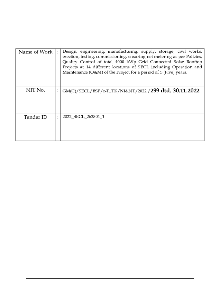 Fillable Online SECTION - VII A.SCOPE OF WORKS (SOW) Fax Email Print ...