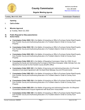 Fillable Online Assessor - Franklin County, MO Fax Email Print - pdfFiller