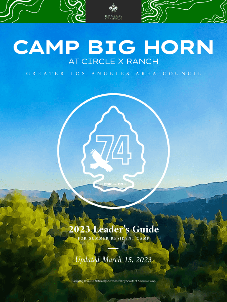 Fillable Online 2024 Camp Big Horn at Circle X Ranch Summer Camp Fax ...