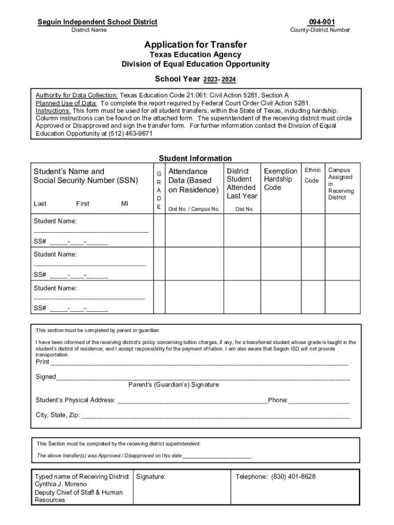 Fillable Online out of district request form-2022-2023.pdf Fax Email ...