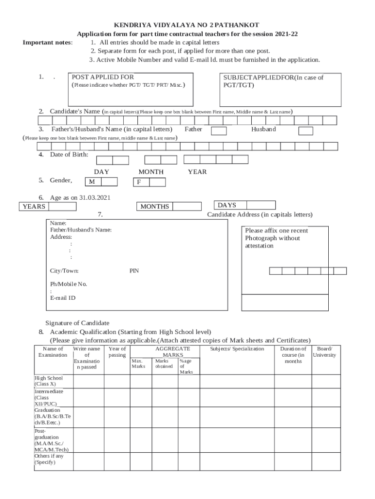 KVS Important s And Rules Doc Template | pdfFiller