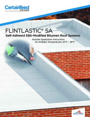 Fillable Online Installing Flintlastic SA Self-Adhered Roof Systems in ...