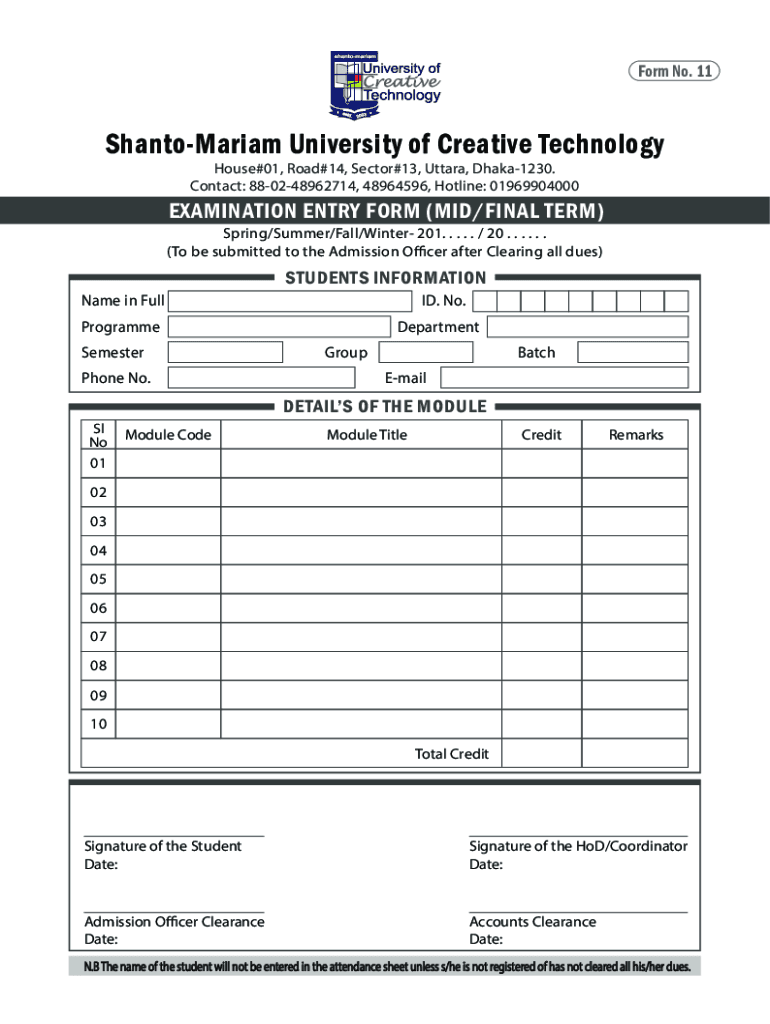 Fillable Online Semester Registration Form Fax Email Print - pdfFiller