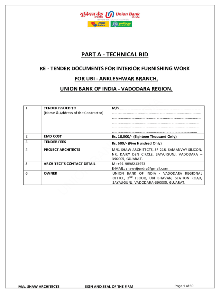 Fillable Online PART A - TECHNICAL BID Fax Email Print - pdfFiller