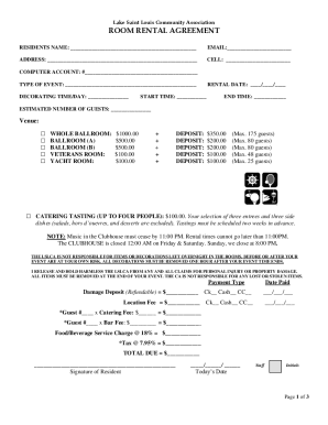 Fillable Online room rental agreement Fax Email Print - pdfFiller