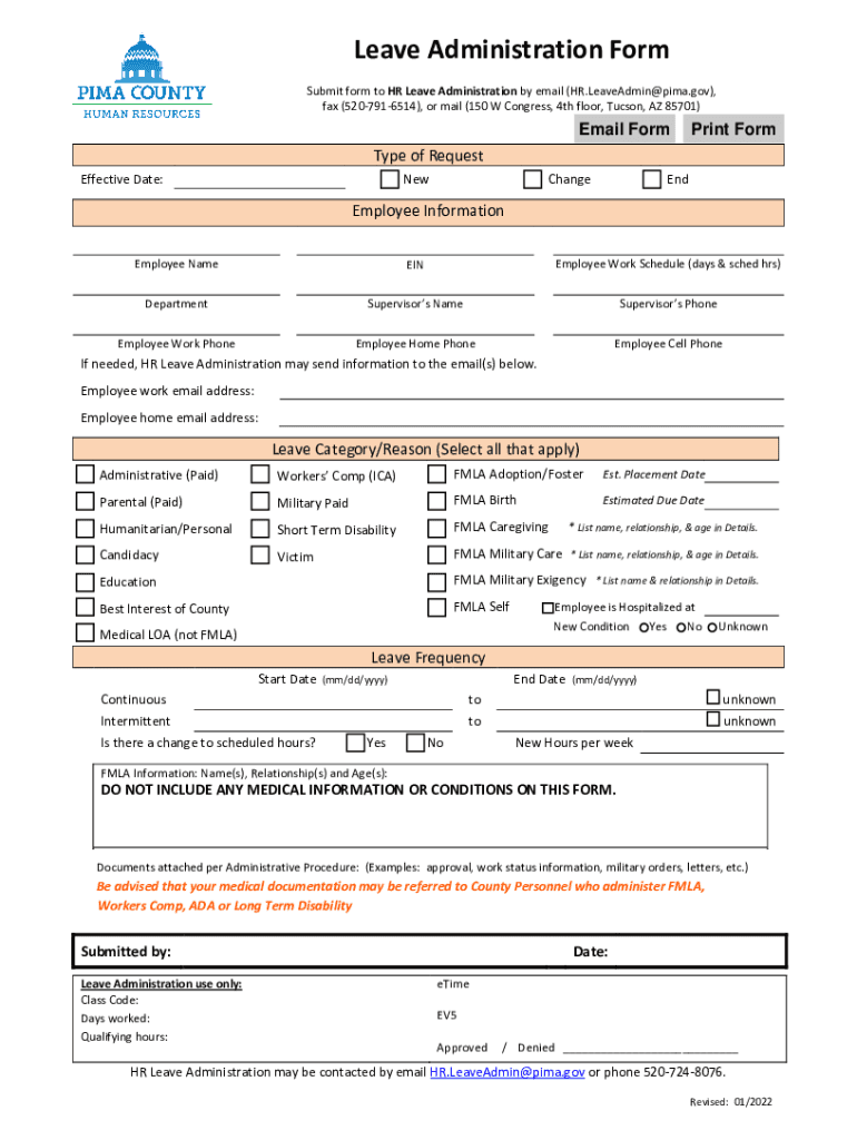 Fillable Online 105 Employee Leave Request Form page 7 Fax Email Print ...