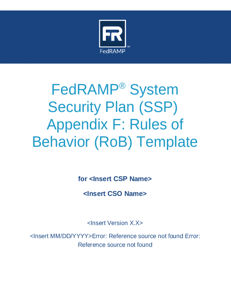 SSP-Appendix-F-Rules-of-Behavior-(RoB)-Template. ... Doc Template ...