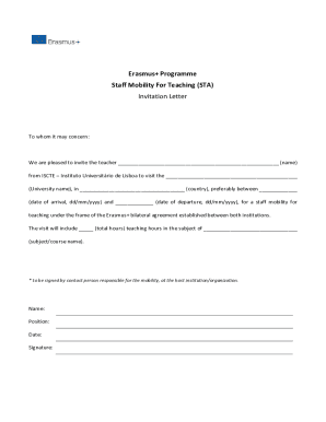 Fillable Online Sample invitation request letter for Staff Training ...