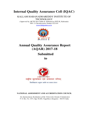Fillable Online Internal Quality Assurance Cell ( I Q A Cell ) Fax Email Print - pdfFiller