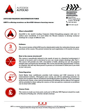 Fillable Online autocad training registration form Fax Email Print ...