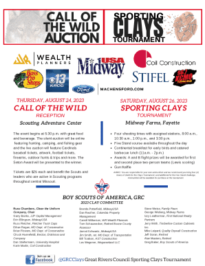 Fillable Online Clays FLYER 23 Fax Email Print - pdfFiller