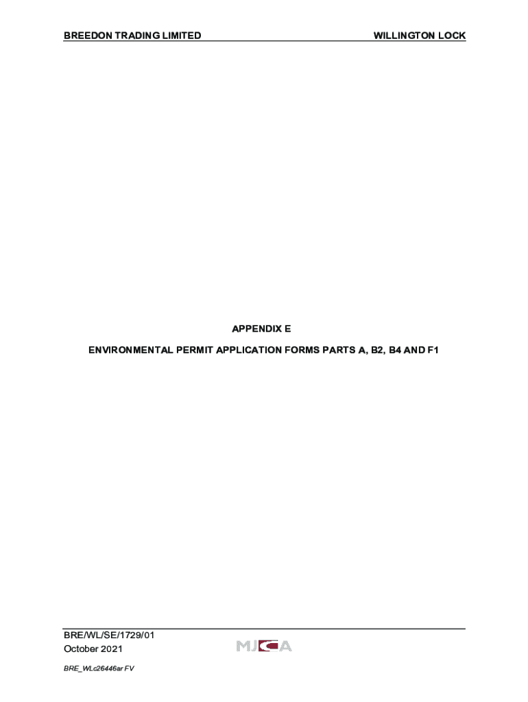 Fillable Online appendix l waste acceptance procedures - Environment ...