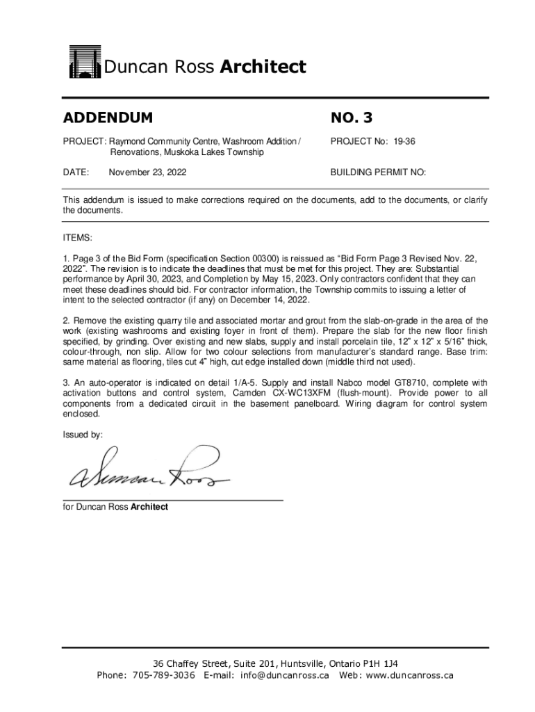 Fillable Online Duncan Ross Architect Fax Email Print - pdfFiller