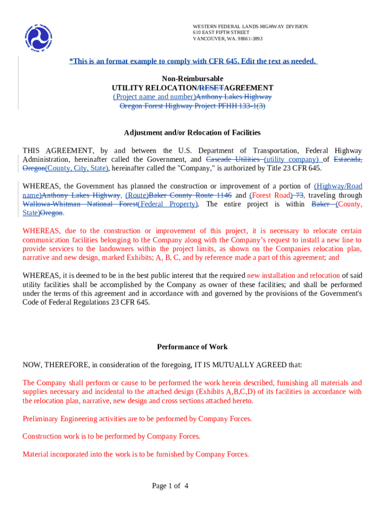 Federal Lands Access Program Match Agreement - flh fhwa dot Doc ...