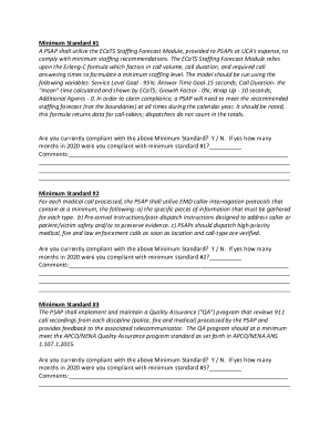 Fillable Online Minimum Standard #1 A PSAP shall utilize the ECaTS ...