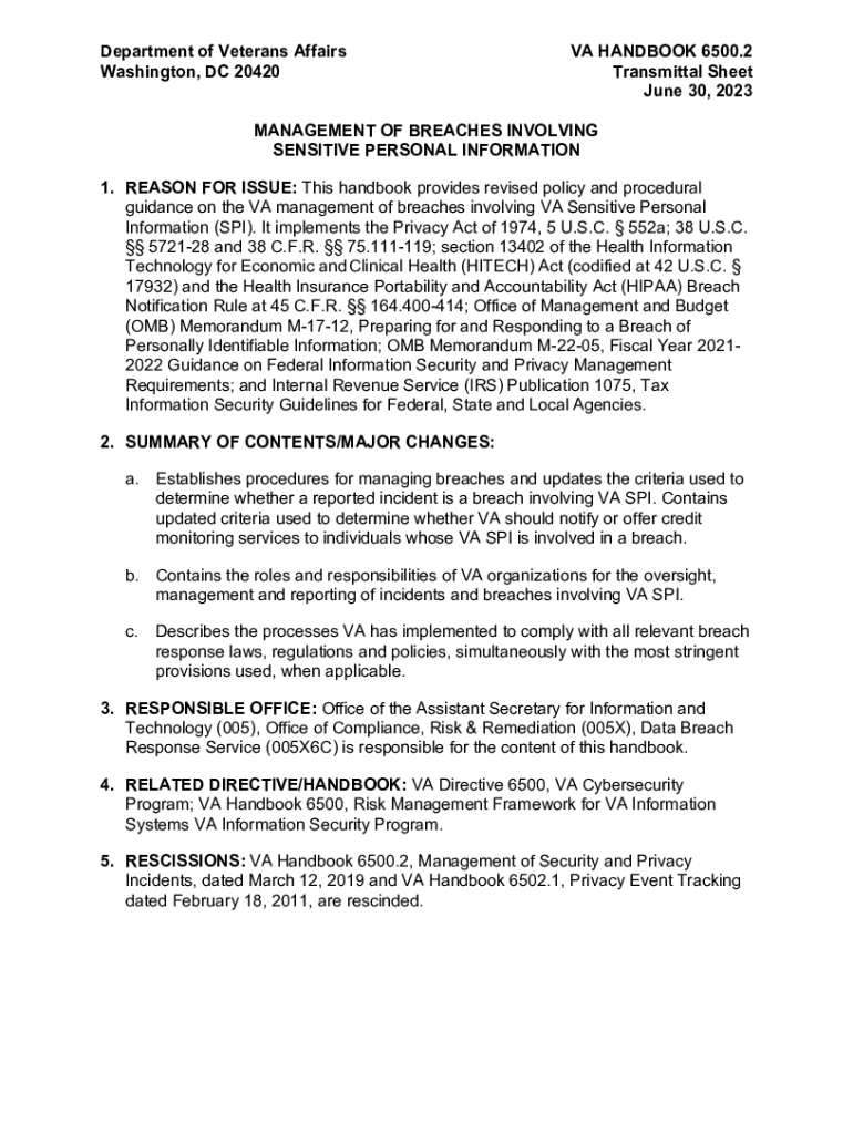 Fillable Online Department of Veterans Affairs VA ... - VA Vendor ...