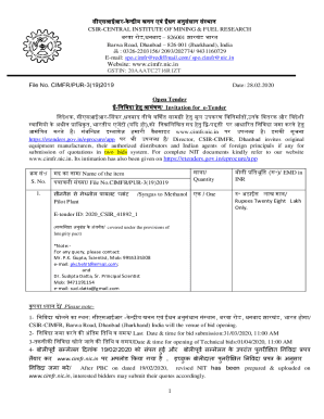 Fillable Online - / Invitation for e-Tender Fax Email Print - pdfFiller