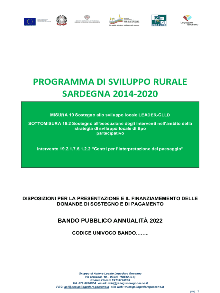 Compilabile Online Bando Centri per l'interpretazione del paesaggio 19 ...