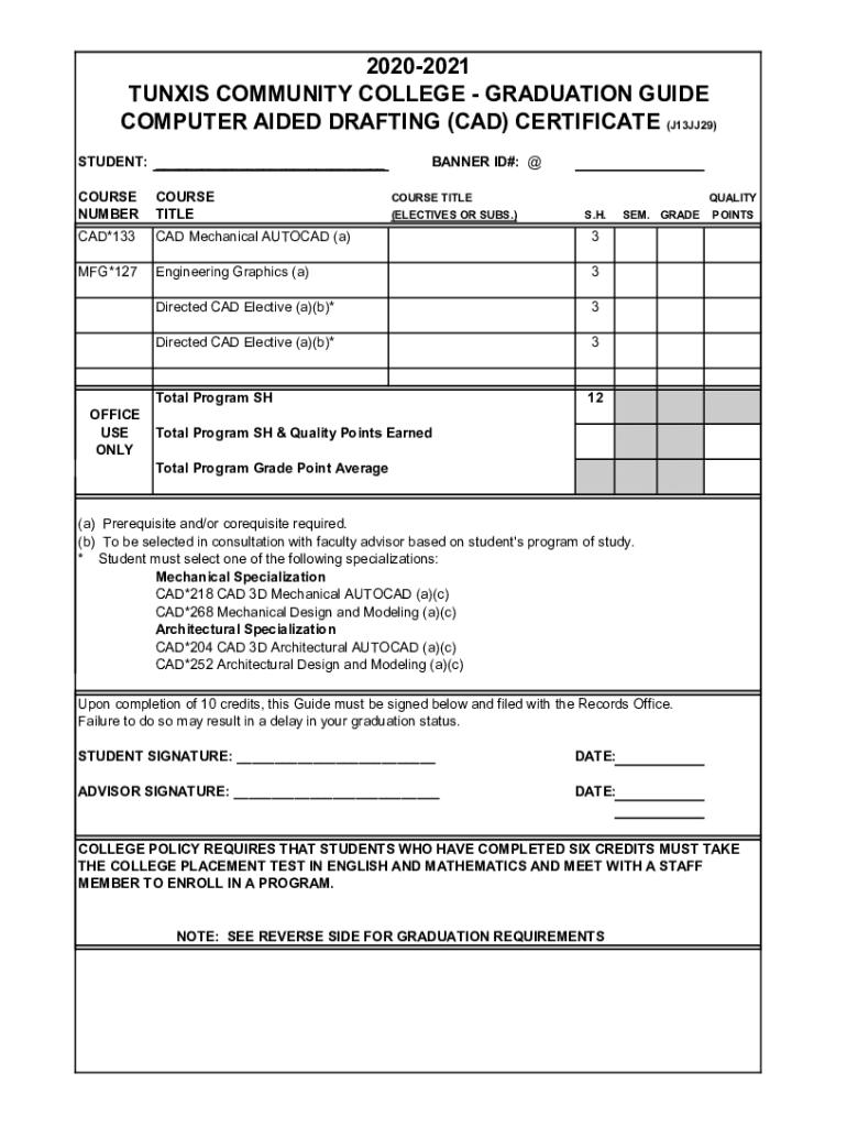 Fillable Online Computer-Aided Drafting and Design - TP1, Certificate ...