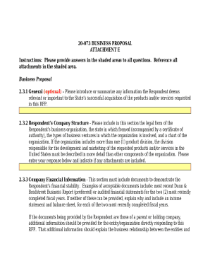 How to Write Winning Business Proposals: Examples & Free ... Doc Template | pdfFiller