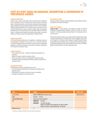 Fillable Online STEP-BY-STEP GUIDE ON ISSUANCE, REDEMPTION & ... Fax Email Print - pdfFiller