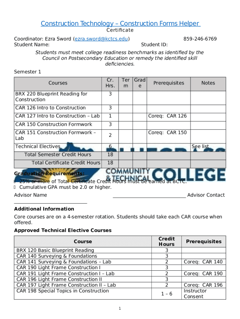 Diploma Construction Carpenter Doc Template | pdfFiller