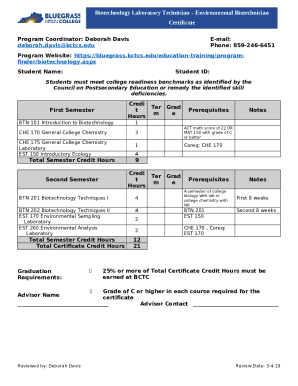 Certificate Environmental Biotechnician Doc Template | pdfFiller