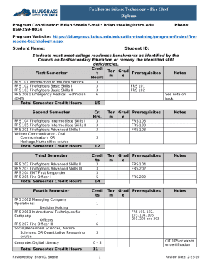 FRS 101 Introduction to the Fire Service Doc Template | pdfFiller