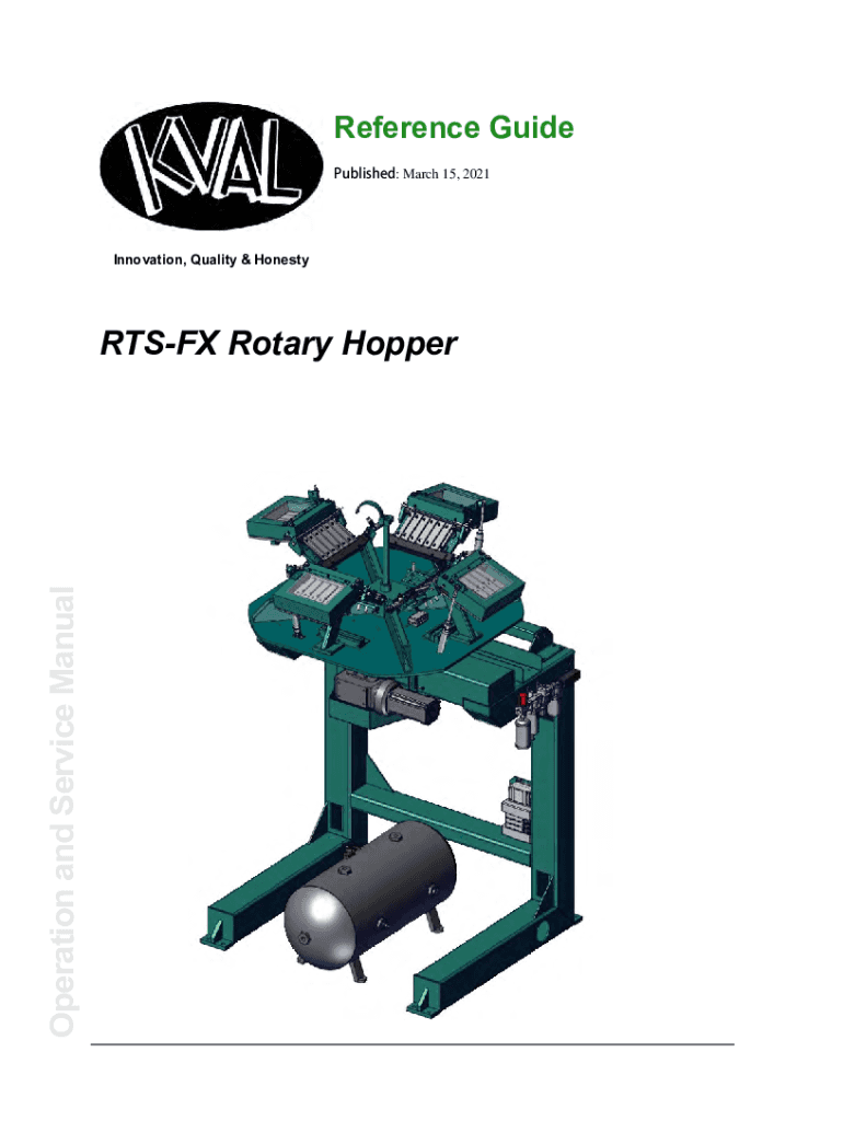 Fillable Online RTS-FX Rotary Hopper O p eratio n an d S ervice M an u ...
