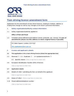 The Train Driving Licences and Certificates (Amendment) ... Doc ...