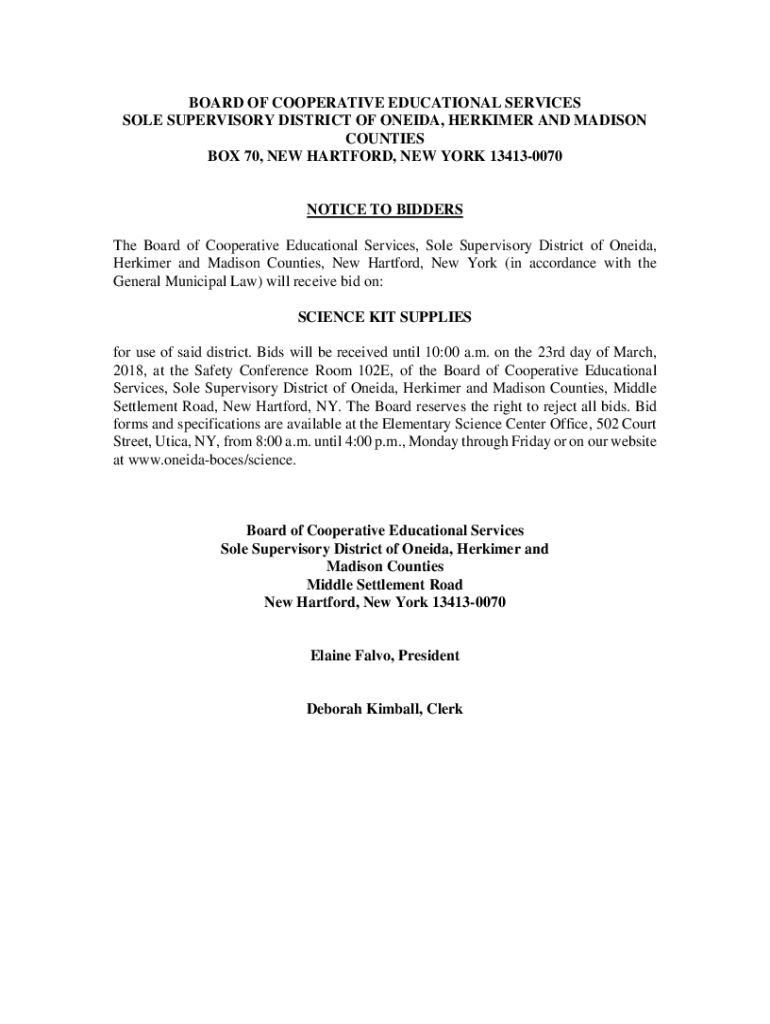 Fillable Online Oneida-Herkimer-Madison BOCES's post Fax Email Print ...