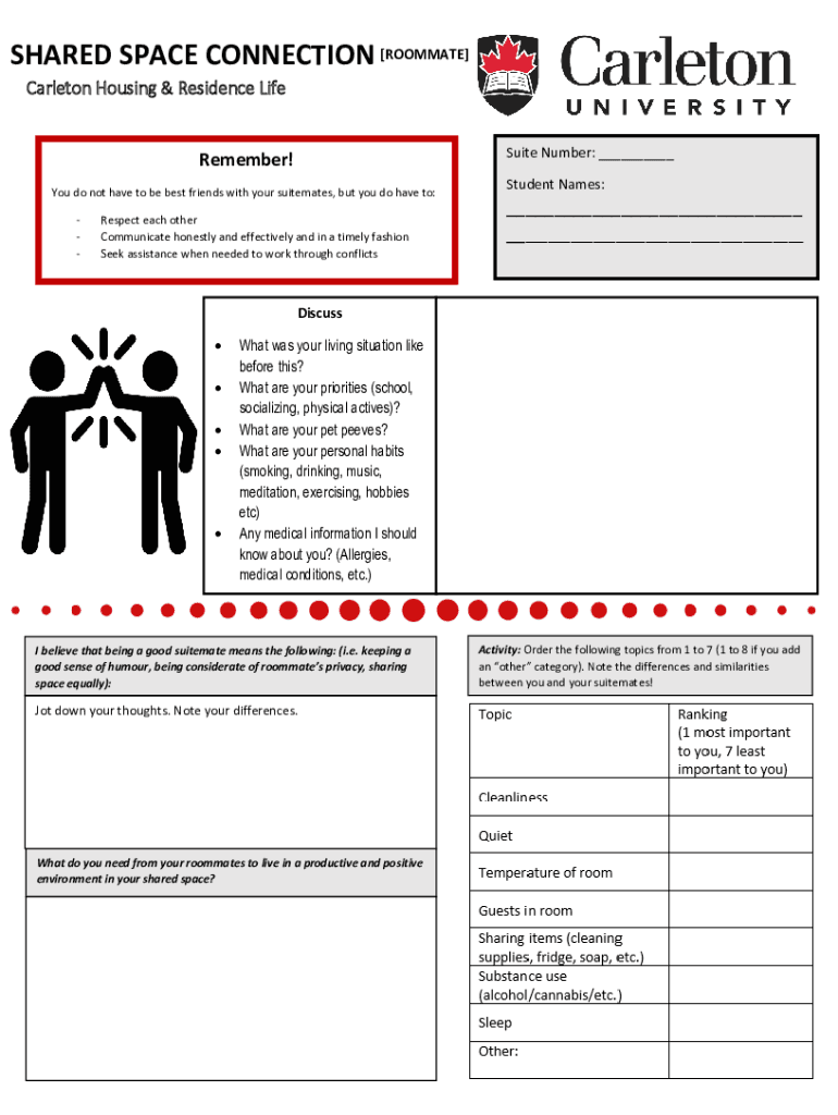 Fillable Online How to complete the Housing & Roommate Questionnaire in ...