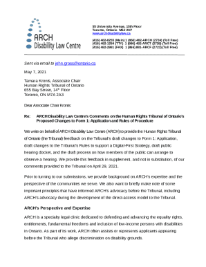 Application and Rules of Procedure Doc Template | pdfFiller