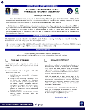 Fillable Online UNIVERSITY RESEARCH INTERNSHIP TEACHING INTERNSHIP ... Fax Email Print - pdfFiller