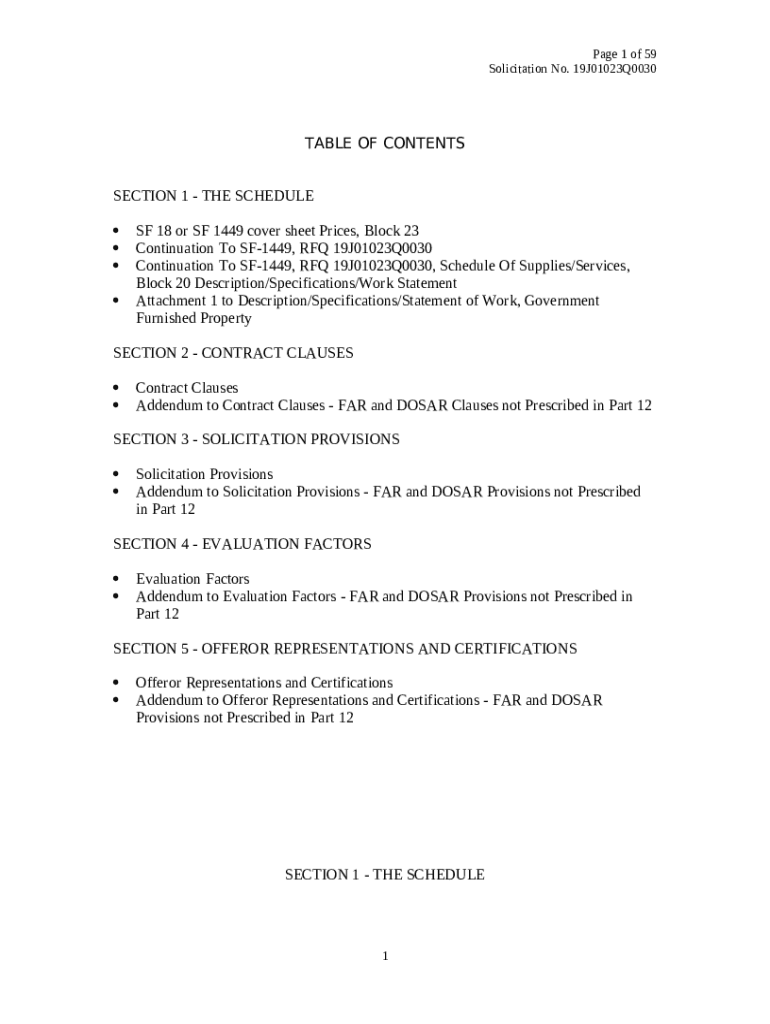 SOLICITATION NUMBER: 72027823R10008 ISSUANCE DATE Doc Template | pdfFiller