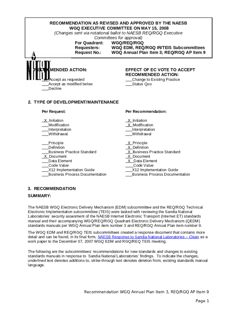 WGQ Contracts Standards and Models Doc Template | pdfFiller