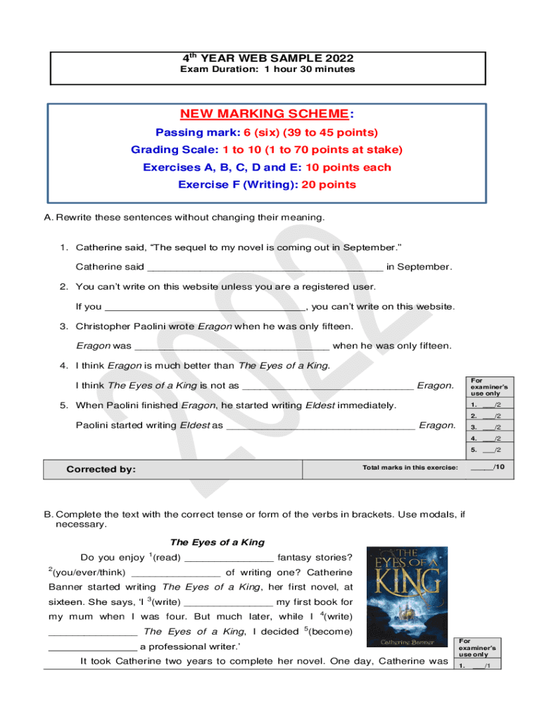 Fillable Online NEW MARKING SCHEME: Fax Email Print - pdfFiller