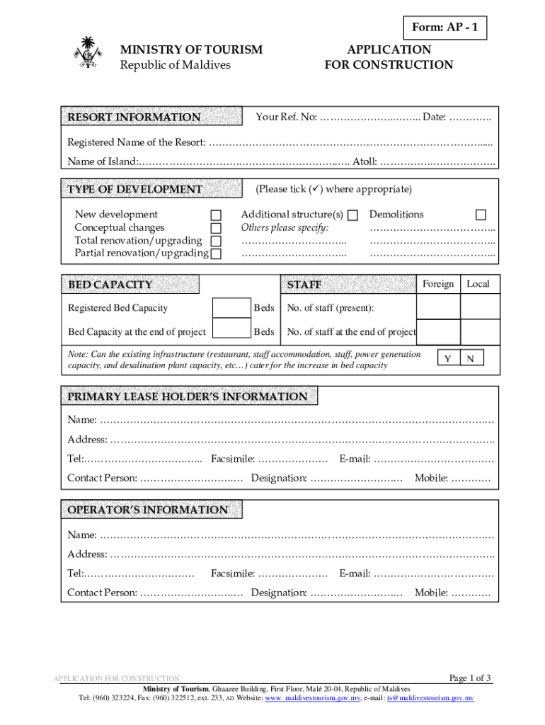 Fillable Online application for construction form.doc Fax Email Print ...