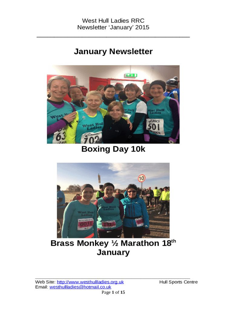 Boxing Day 10k Doc Template | pdfFiller