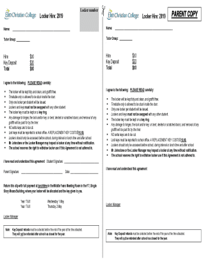 Fillable Online Locker Hire Form - Y7-8.docx Fax Email Print - pdfFiller