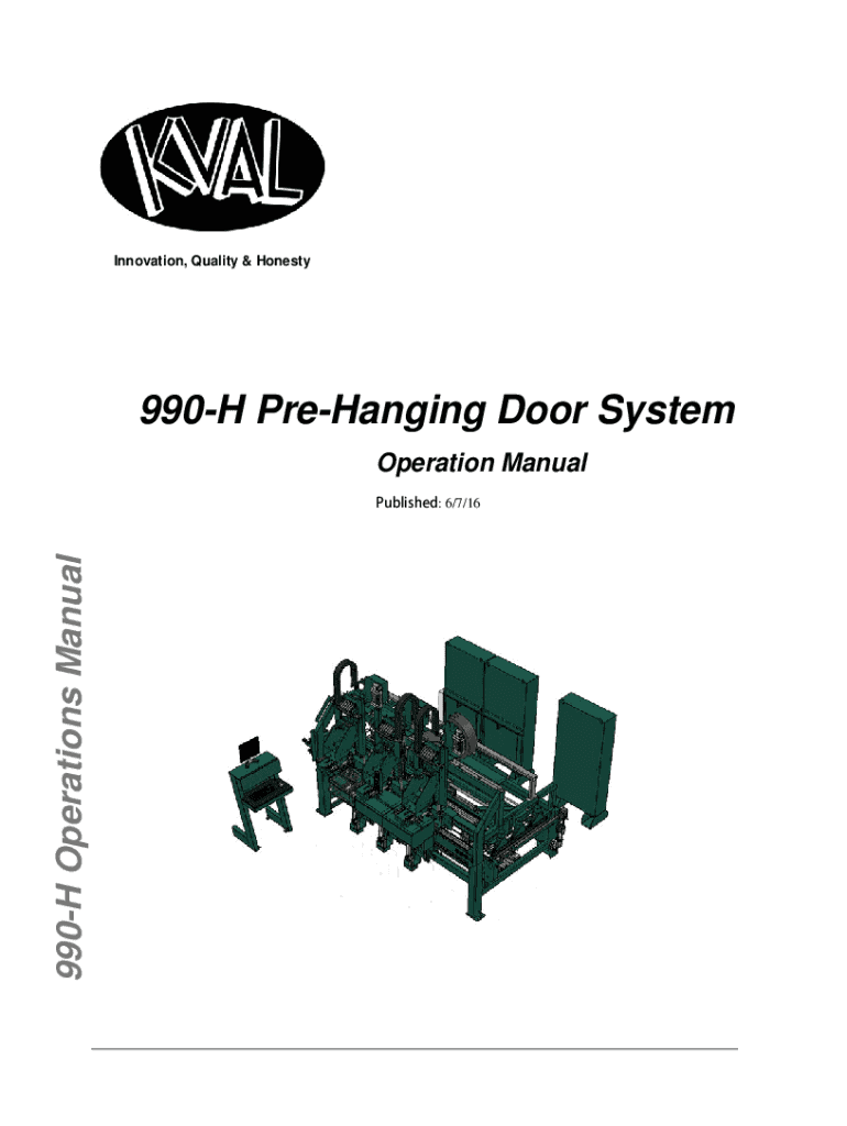Fillable Online 990-H Pre-Hanging Door System Fax Email Print - pdfFiller