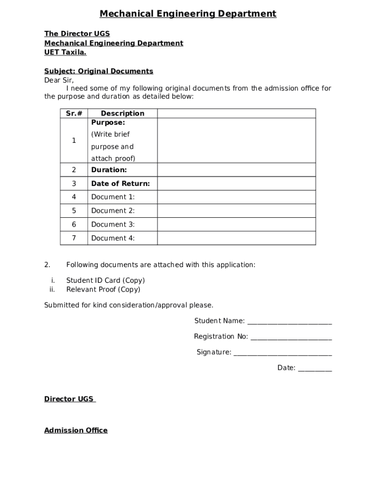 Mechanical Engineering Department ORIGINAL ... - web uettaxila edu Doc ...