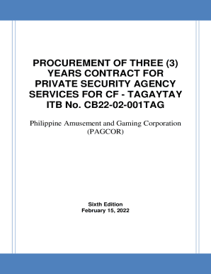 Fillable Online philippine bidding documents provision of security ...