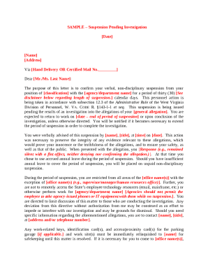 Sample warning letter to employee for not following ... - personnel wv ...