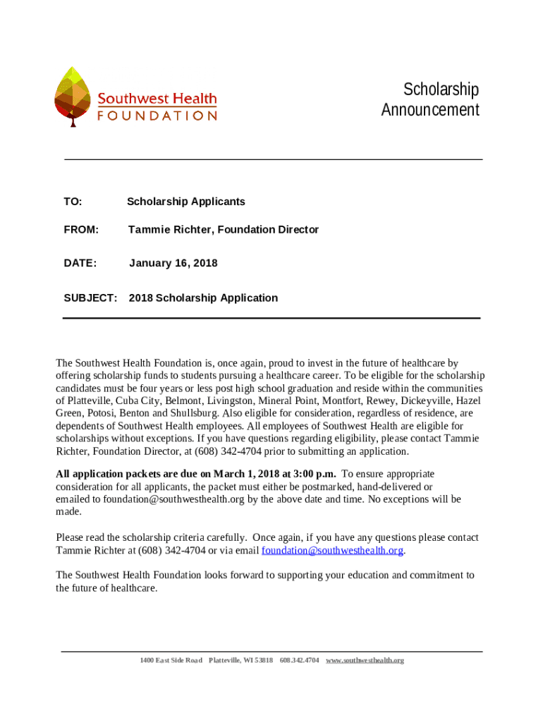 Tammie Richter recognized as rural health ambassador Doc Template | pdfFiller