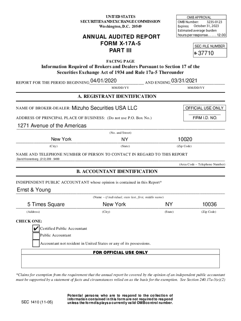 Fillable Online Mizuho Securities USA LLC Statement of ... Fax Email Print - pdfFiller