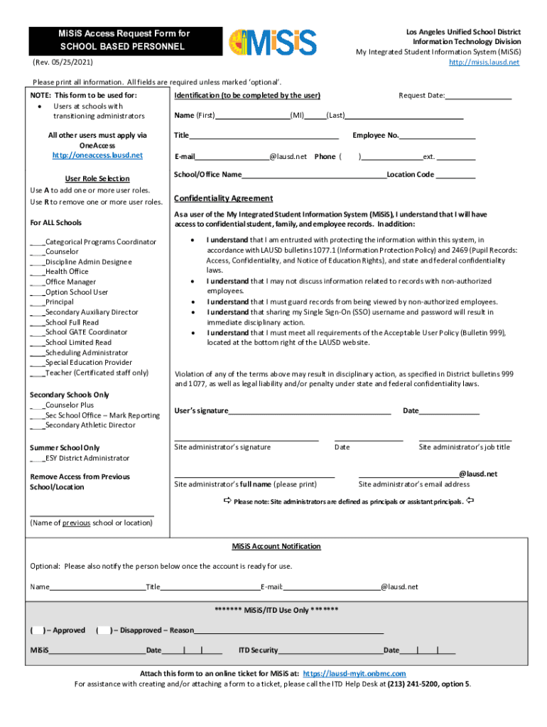 Fillable Online Introduction to My Integrated Student Information System ... Fax Email Print ...