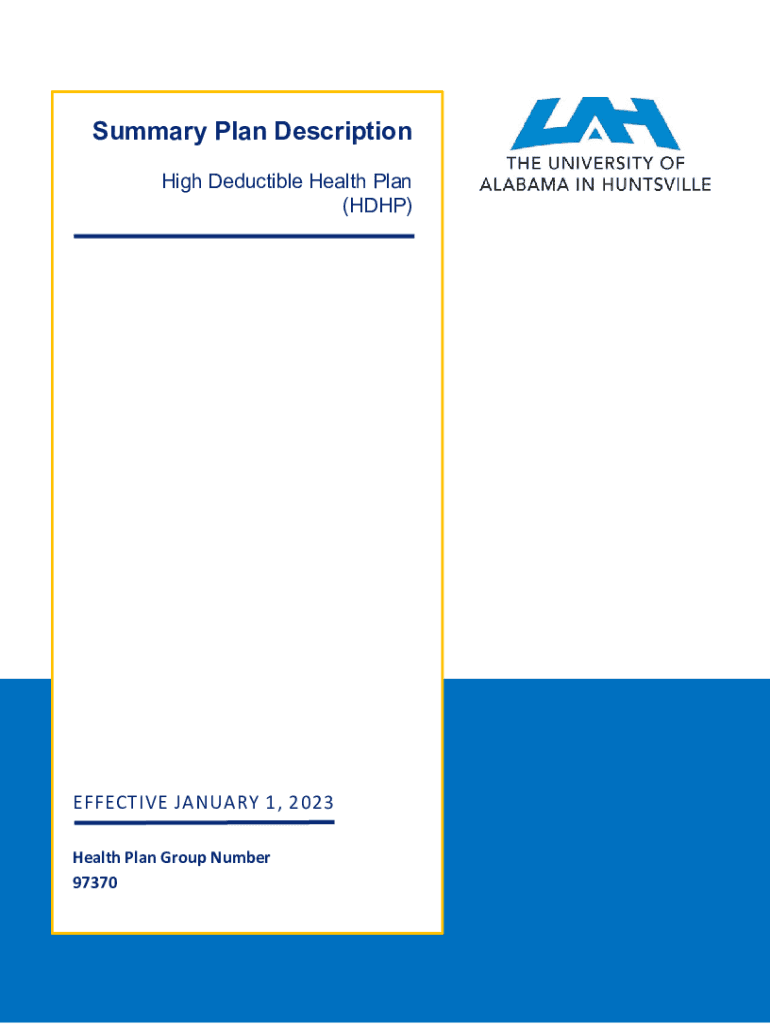 Fillable Online State High Deductible Health Plan (HDHP) with ... Fax ...