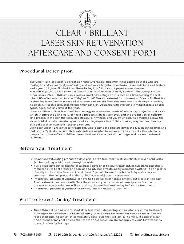 Fillable Online Clear & BrilliantTM Information and Informed Consent ...