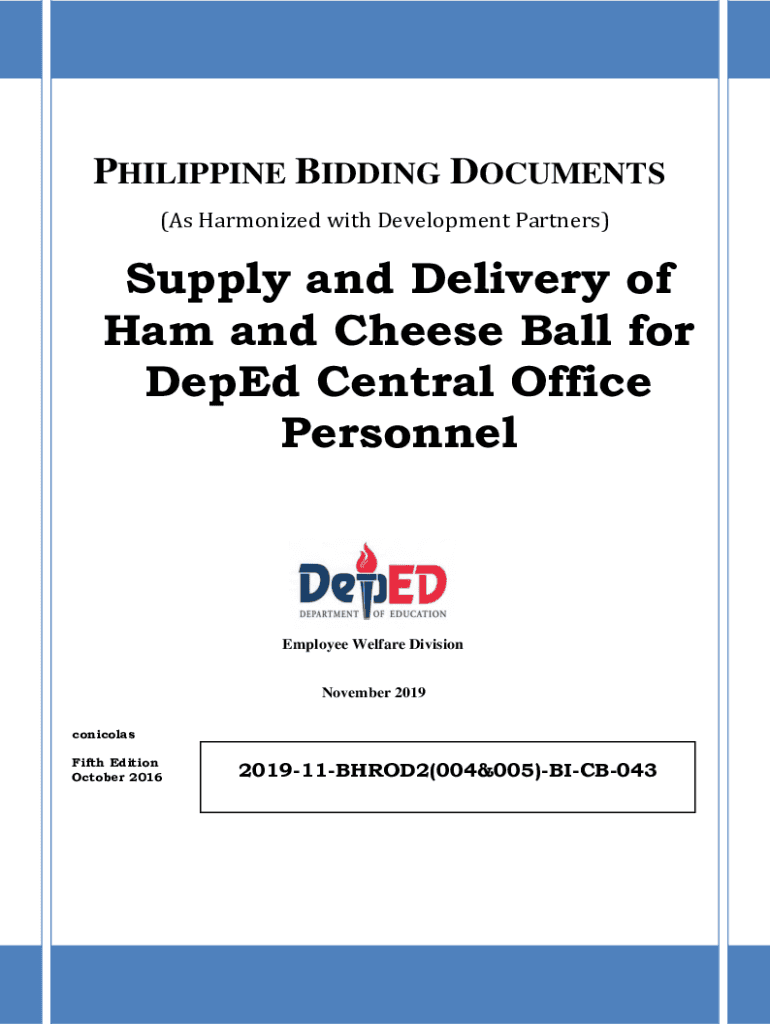 Fillable Online DepEd scraps 'inappropriate' bidding on Christmas ham ...